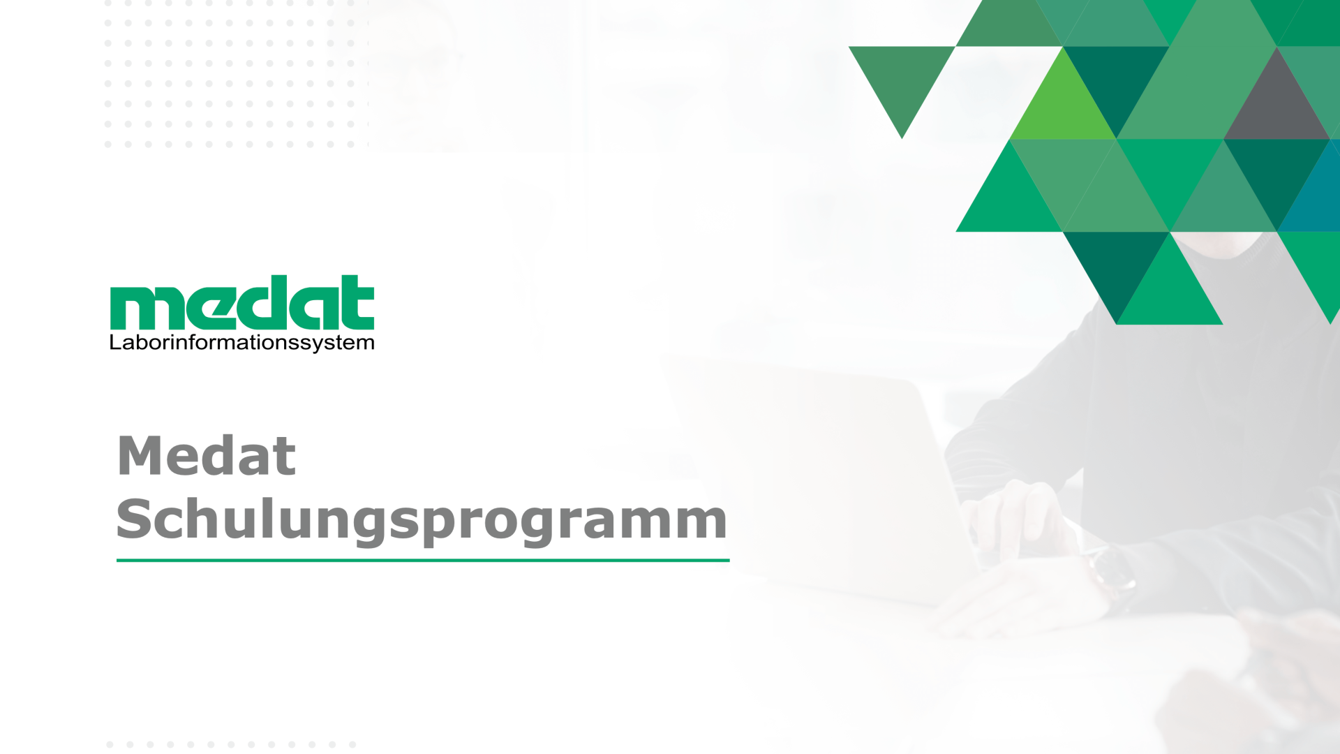 Schulungsbroschüre – Medat Laborinformationssystem